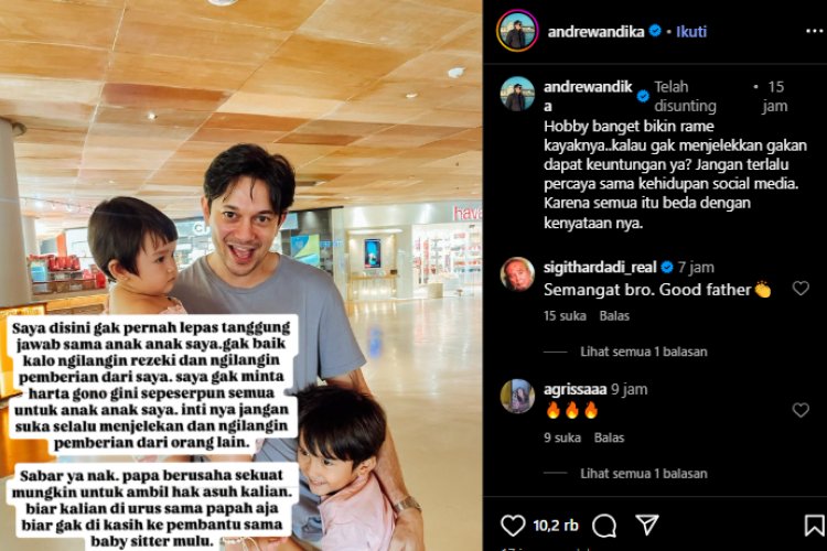 Andrew Andika Balas Sindiran Mantan Istri, Ungkit Soal Hak Asuh Anak ...